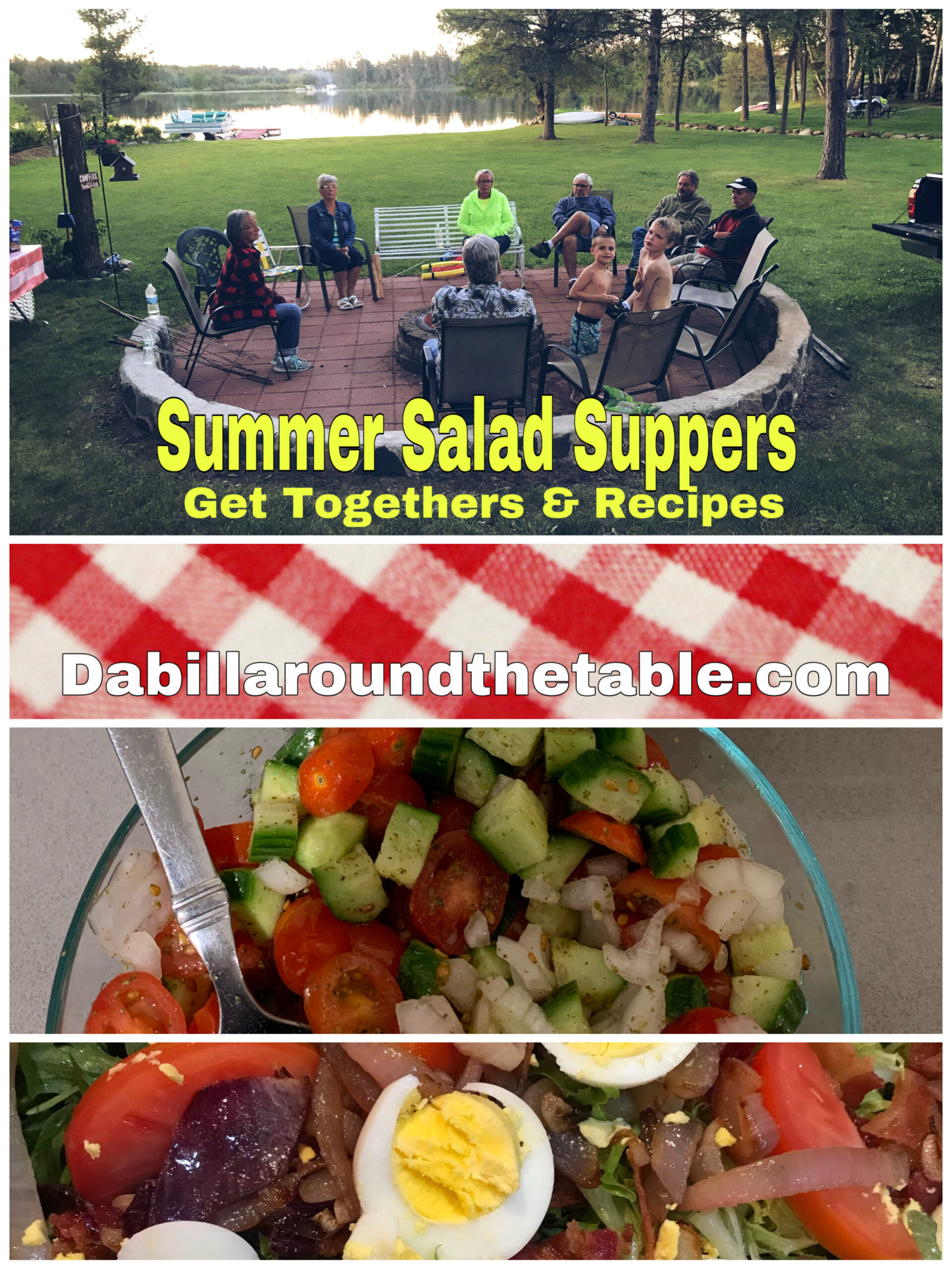Summer Salad Supper Get Togethers and Recipes - Dabillaroundthetable